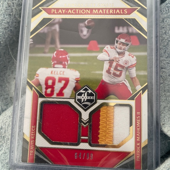 Panini | Other | Play Action Materials Patrick Mahomes Travis Kelce ...